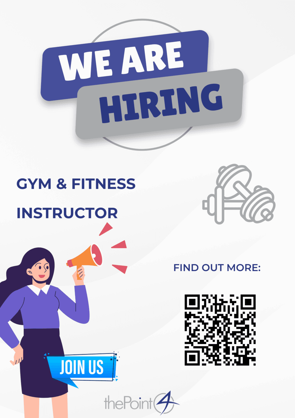 We are hiring - Gym & Fitness Instructor - thePoint4